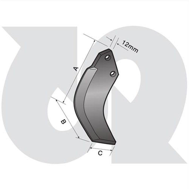 'S' Type Speed Blade R.H. (12mm thick)