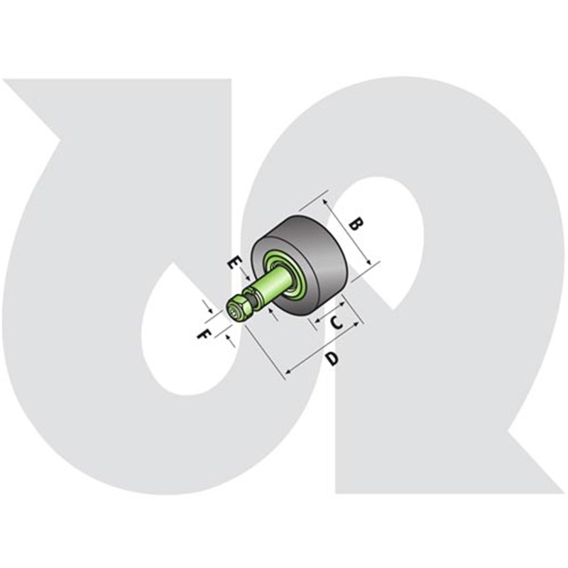 Rubber Roller c/w shaft