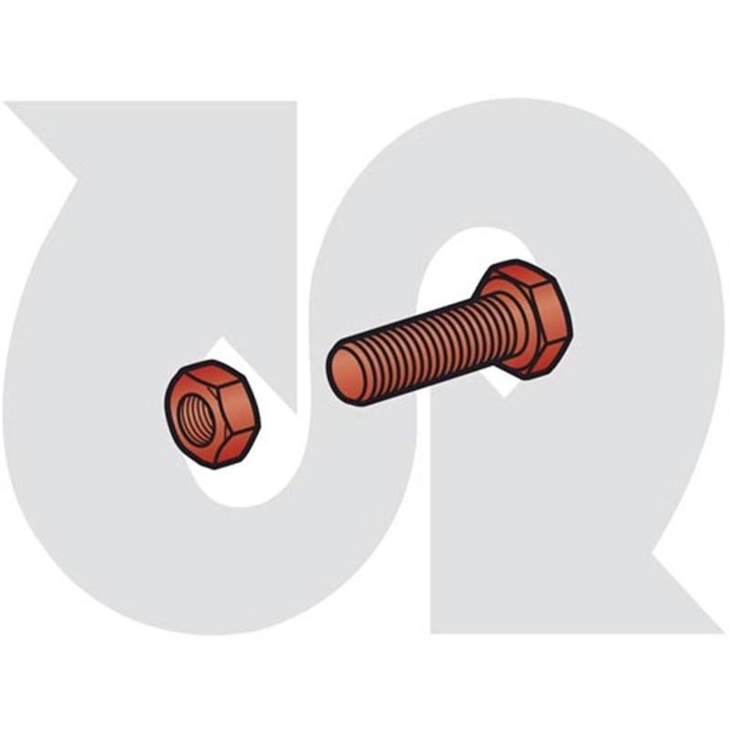 M10 x 40mm Bolt & Lock Nut