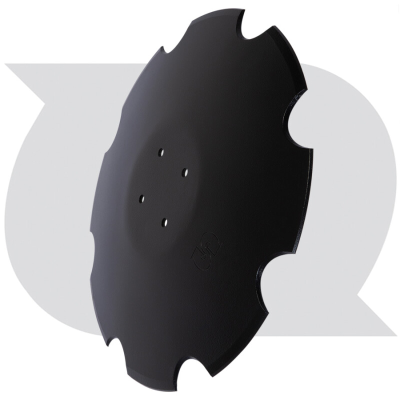 510mm (20") x 5mm Cutaway Disc, 4 Hole (to fit LEMKEN Helidor)
