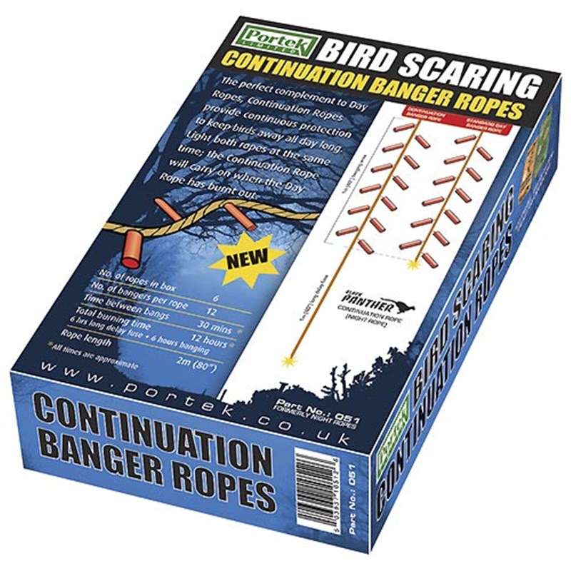 Portek Continuation (Night) Rope Bangers (box of 6 ropes)