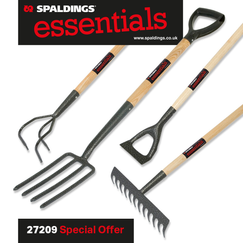 Spaldings Essentials Garden Tools Bundle (4 piece set)