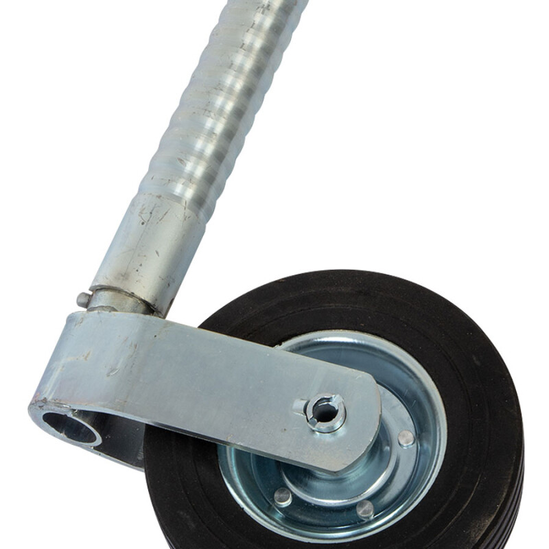 Ribbed Telescopic Jockey Wheel, 48mm dia tube