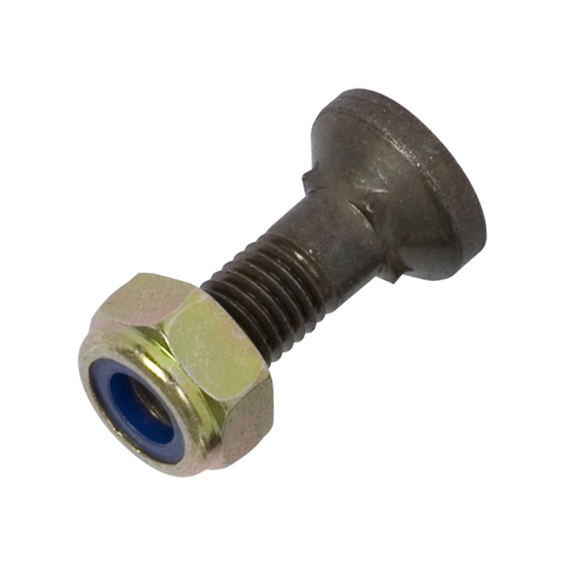 M10 x 33mm HT (12.9G) Plough Bolt (Deep Head) & Lock Nut (Pk 25)